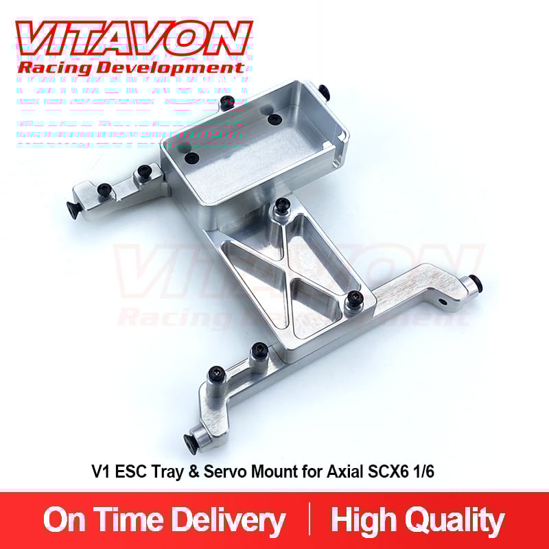 VitavonVITAVON CNC Alu7075 V1 ESC Tray & Servo Mount for Axial SCX6 ...