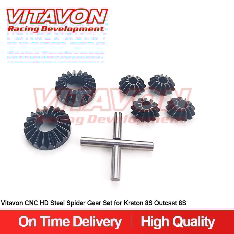 VitavonVITAVON CNC HD Spider Gear/Diff Gear Set for Arrma Kraton 8S ...