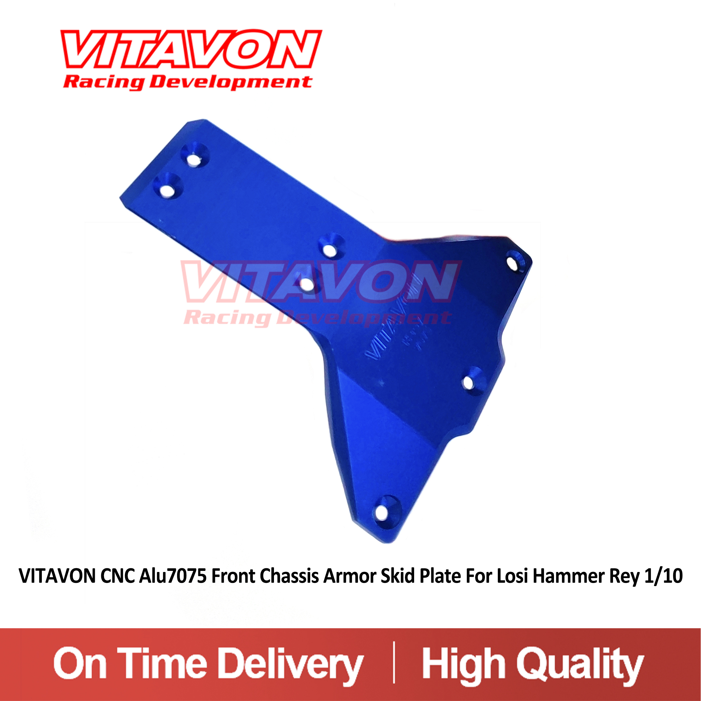 VitavonVITAVON CNC Alu7075 Front Chassis Armor Skid Plate For Losi ...