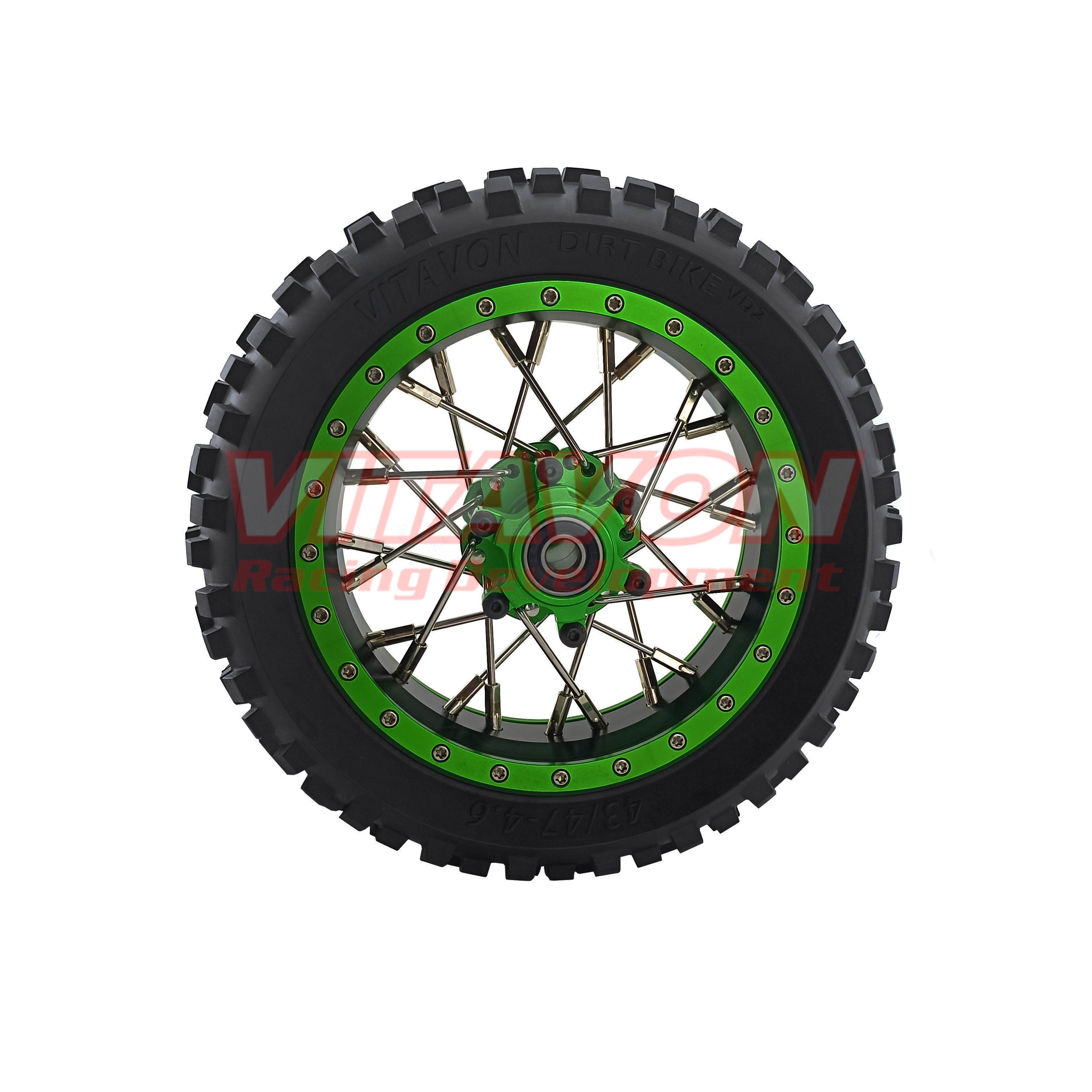 VitavonVITAVON CNC Aluminum Rear Beadlock Wheel With Tire For Losi ...